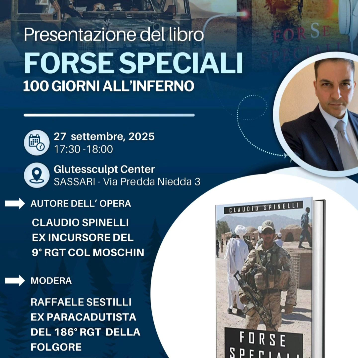 Sassari, 27 settembre: presentazione del libro “FORSE SPECIALI – 100 GIORNI ALL’INFERNO” di ...